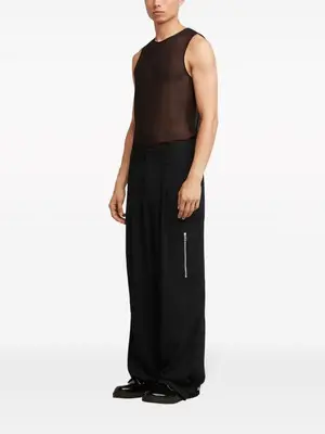 AMI Paris Tailored Wide-leg Trousers