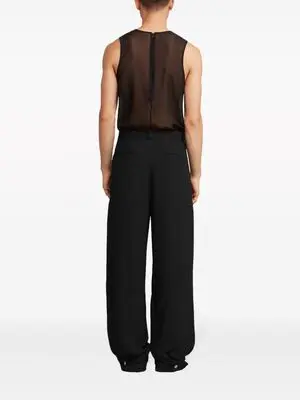 AMI Paris Tailored Wide-leg Trousers