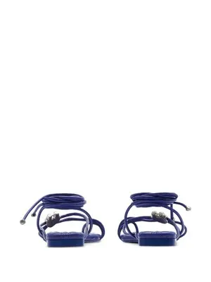 Burberry Ivy Shield Leather Sandals