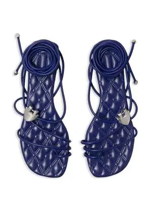 Burberry Ivy Shield Leather Sandals