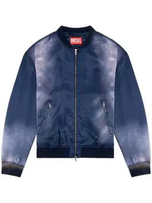 DIESEL® J-martex Satin Bomber Jacket - Blue