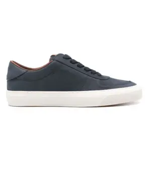 Moncler Moncler Monclub Leather Sneakers Navy Blue/brown