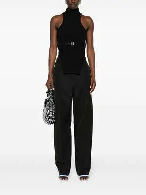 Alexander Wang Slit-detail Tapered Trousers