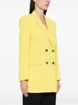 Elisabetta Franchi Double-breasted Blazer - Yellow