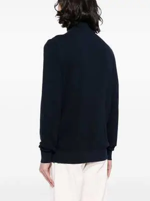 BOSS Zip-up Cotton Jumper - Blue