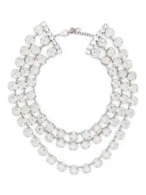 Moschino Crystal-embellished Draped Necklace