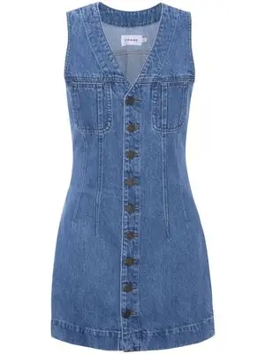 FRAME Sleeveless Denim Mini Dress
