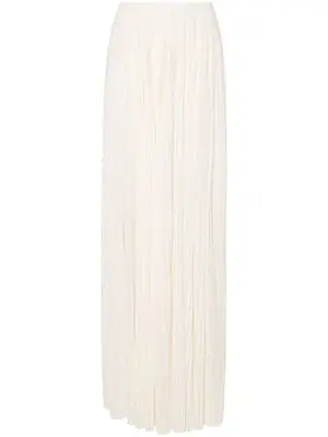 Saint Laurent Pleated Maxi Skirt