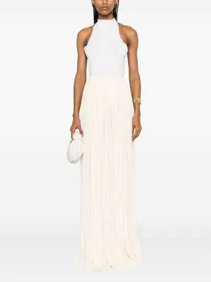 Saint Laurent Pleated Maxi Skirt