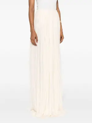 Saint Laurent Pleated Maxi Skirt