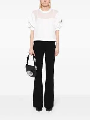 Sacai Puff-sleeved Panelled Blouse