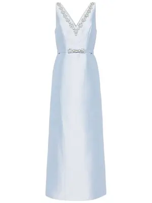 Sachin & Babi Garda Mikado Gown - Blue