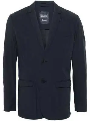 Herno Light Matt Crepe Blazer - Blue