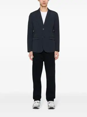Herno Light Matt Crepe Blazer - Blue