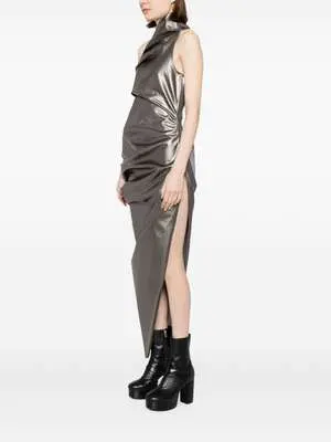 Rick Owens Walrus Metallic-effect Maxi Dress