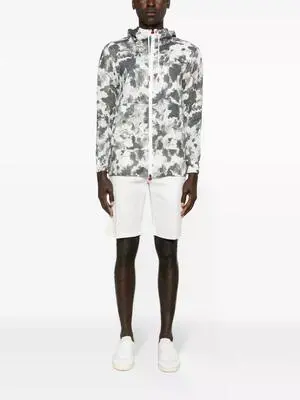 Kiton Abstract-print Linen Jacket