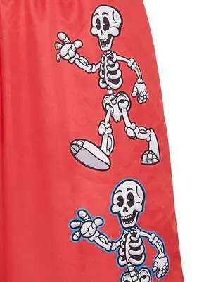 Philipp Plein Skeleton-print Swim Shorts - Red