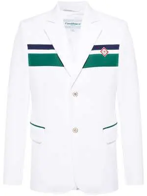 Casablanca Striped Blazer - White