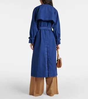 Max Mara Calao Cotton Canvas Trench Coat