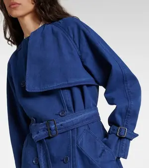 Max Mara Calao Cotton Canvas Trench Coat