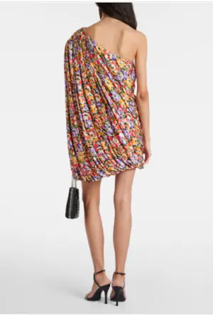 Stella McCartney Floral One-shoulder Minidress