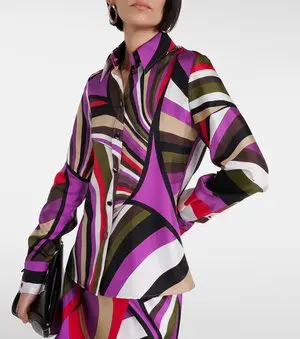 Emilio Pucci Iride Printed Silk Shirt - Multicoloured
