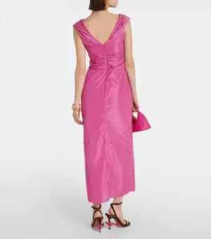 staud andrea off-shoulder maxi dress Staud Andrea Off-Shoulder Maxi Dress In Pink - 30% Off