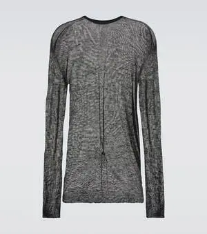 Rick Owens Wool Sweatshirt - Black