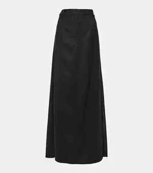 Victoria Beckham Wool-blend Maxi Skirt