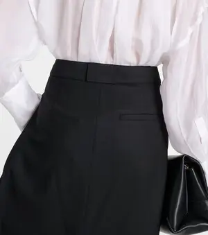 Victoria Beckham Wool-blend Maxi Skirt