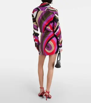 Emilio Pucci Iride Printed Silk Miniskirt - Multicoloured
