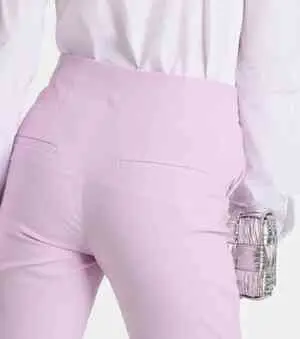 Veronica Beard Kean Cropped Slim Pants - Purple