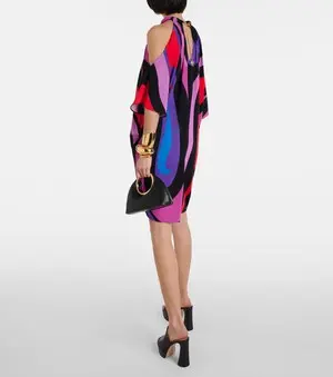 Emilio Pucci Marmo Draped Jersey Kaftan - Multicoloured