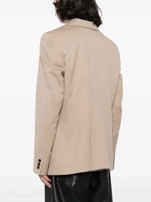 Comme Des Garçons Single-breasted Layered Blazer - Neutrals