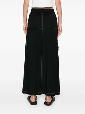 Pinko Contrast-stitching Midi Skirt