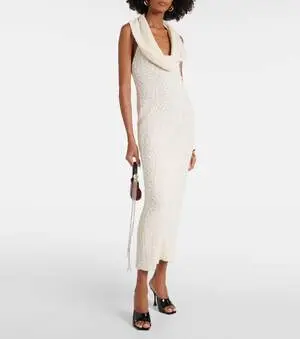 Magda Butrym Cotton-blend Bouclé Midi Dress