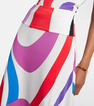 Emilio Pucci Marmo Jersey Maxi Skirt - Multicoloured