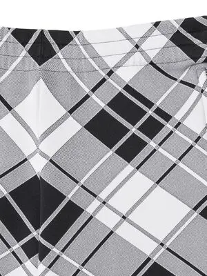 Burberry Check-print Shorts - Grey