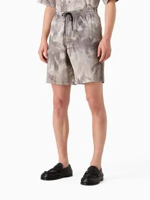 Emporio Armani Graphic-print Track Shorts
