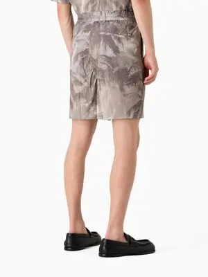 Emporio Armani Graphic-print Track Shorts