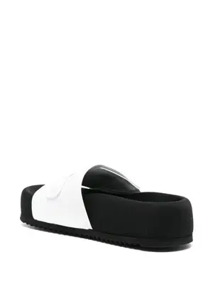VIC MATIE Bubble Leather Platform Slides