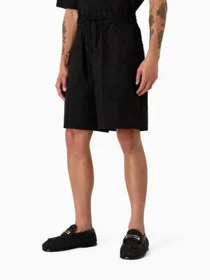 Emporio Armani Embroidered Track Shorts
