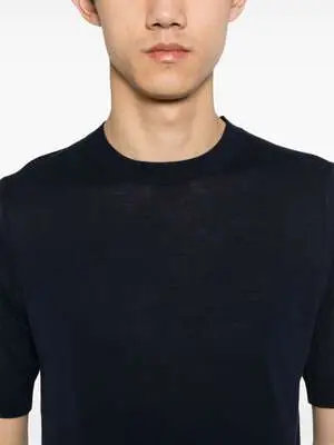 BALLANTYNE Ribbed-trim T-shirt
