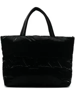 Saint Laurent Debossed-logo Tote Bag - Black
