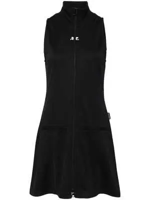 COURREGES Interlock Logo-embroidered Minidress