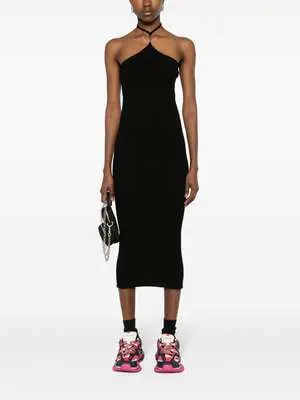 Amiri Logo-plaque Midi Dress