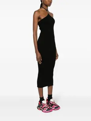 Amiri Logo-plaque Midi Dress