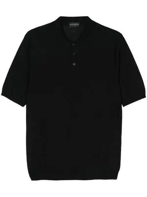 BALLANTYNE Cotton Polo Shirt - Black