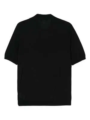 BALLANTYNE Cotton Polo Shirt - Black