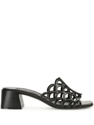SERGIO ROSSI 45mm Mermaid Leather Mules